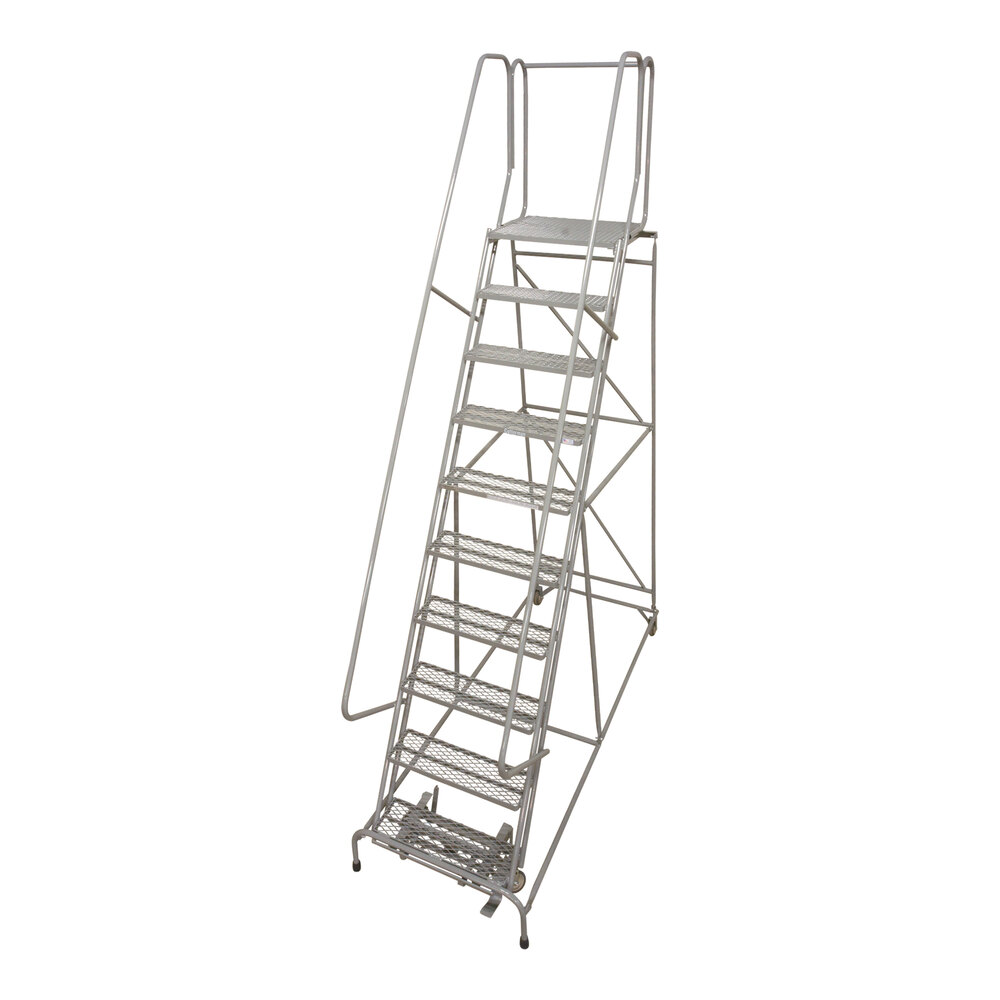 Cotterman Series 1000 24" x 20" x 100" 10-Step Gray Powder-Coated Steel ...