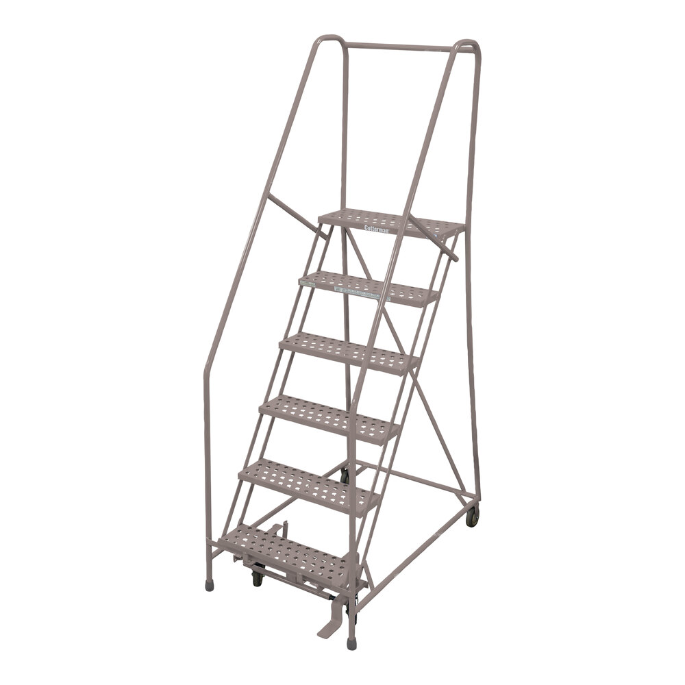 Cotterman Series 1000 24 X 10 X 60 6 Step Gray Powder Coated Steel Cotterman Series 1000 24 X 10 X 60 6 Step Gray Powder Coated Steel