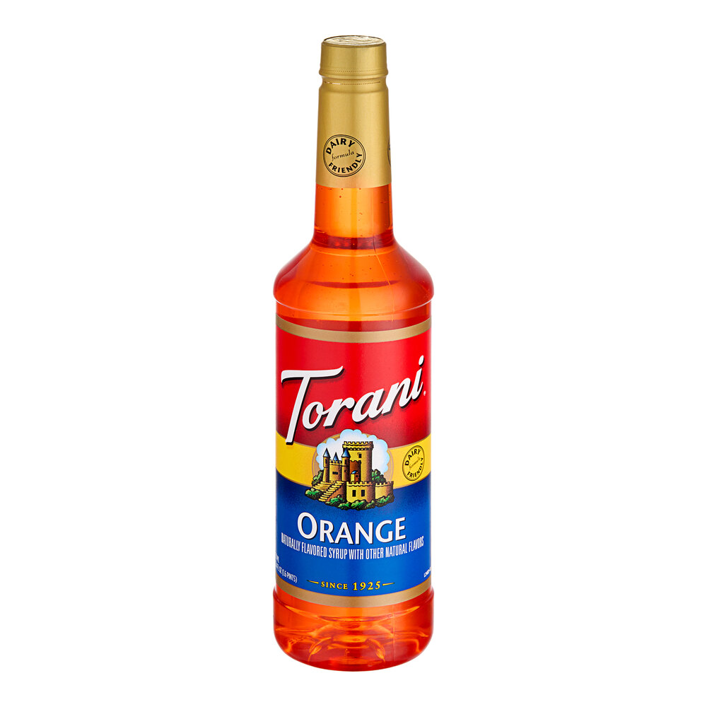Torani Orange Flavoring Syrup 750 mL Plastic Bottle