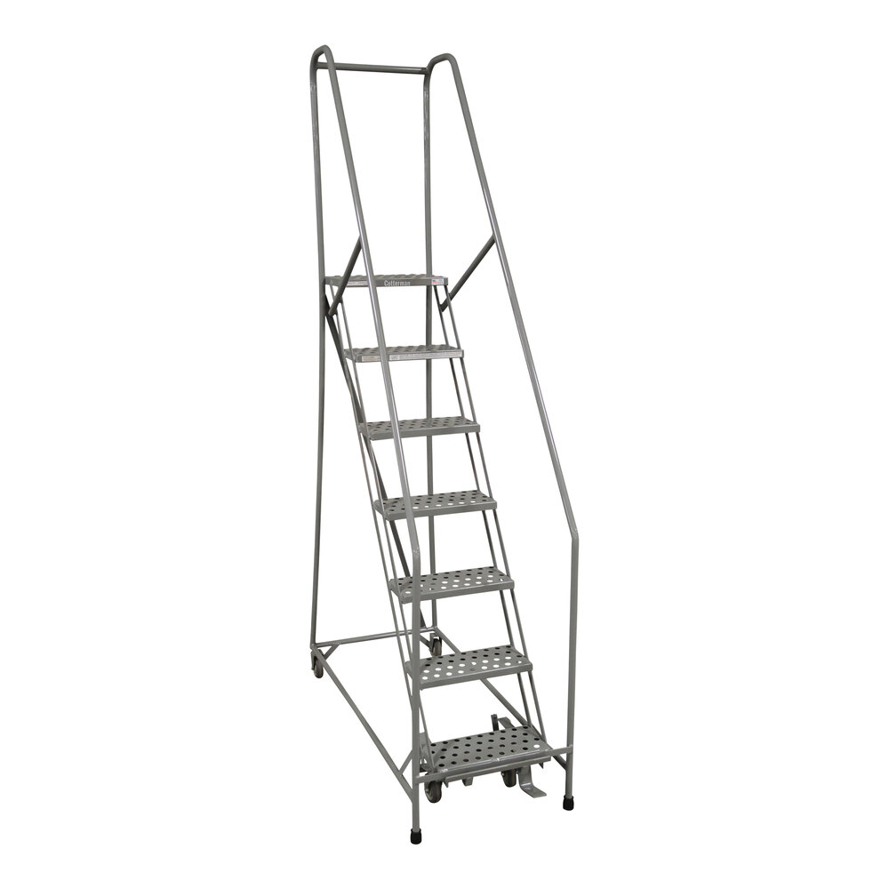 Cotterman Series 1000 16" x 10" x 70" 7-Step Gray Powder-Coated Steel ...
