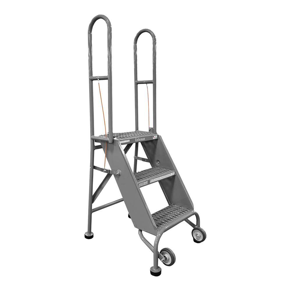 Cotterman StockNStore 16" x 10" x 30" 3-Step Gray Powder-Coated Steel ...