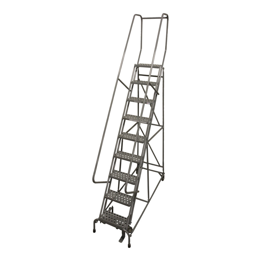 Cotterman Series 1000 16" x 10" x 90" 9-Step Gray Powder-Coated Steel ...