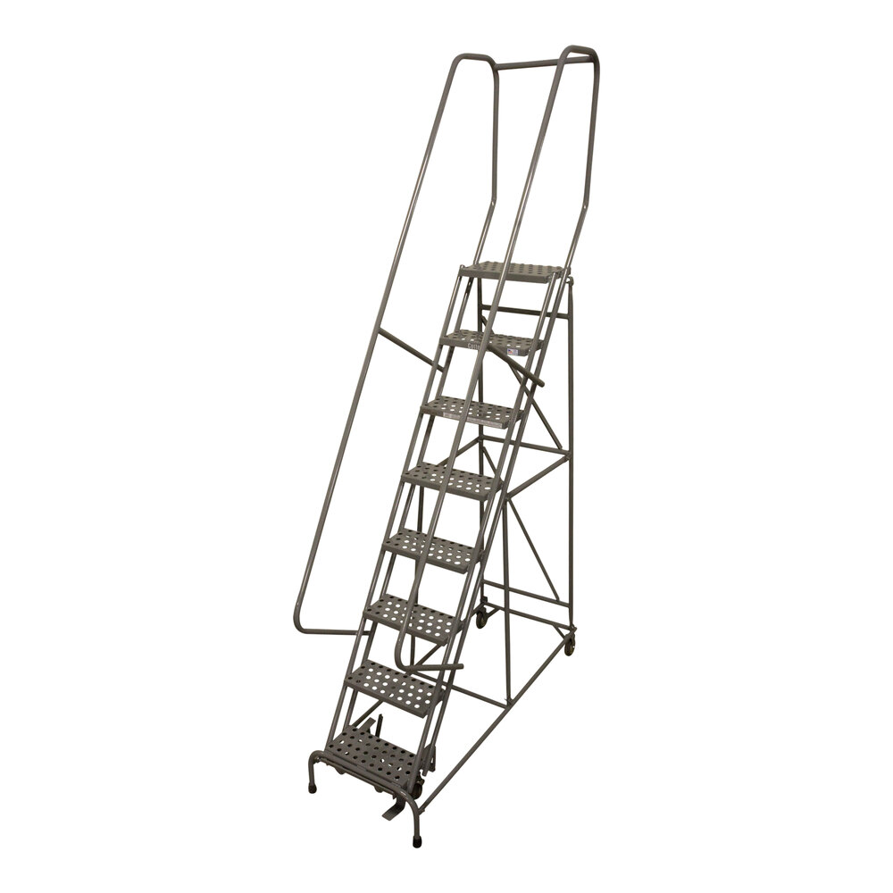 Cotterman Series 1000 16" x 10" x 80" 8-Step Gray Powder-Coated Steel ...