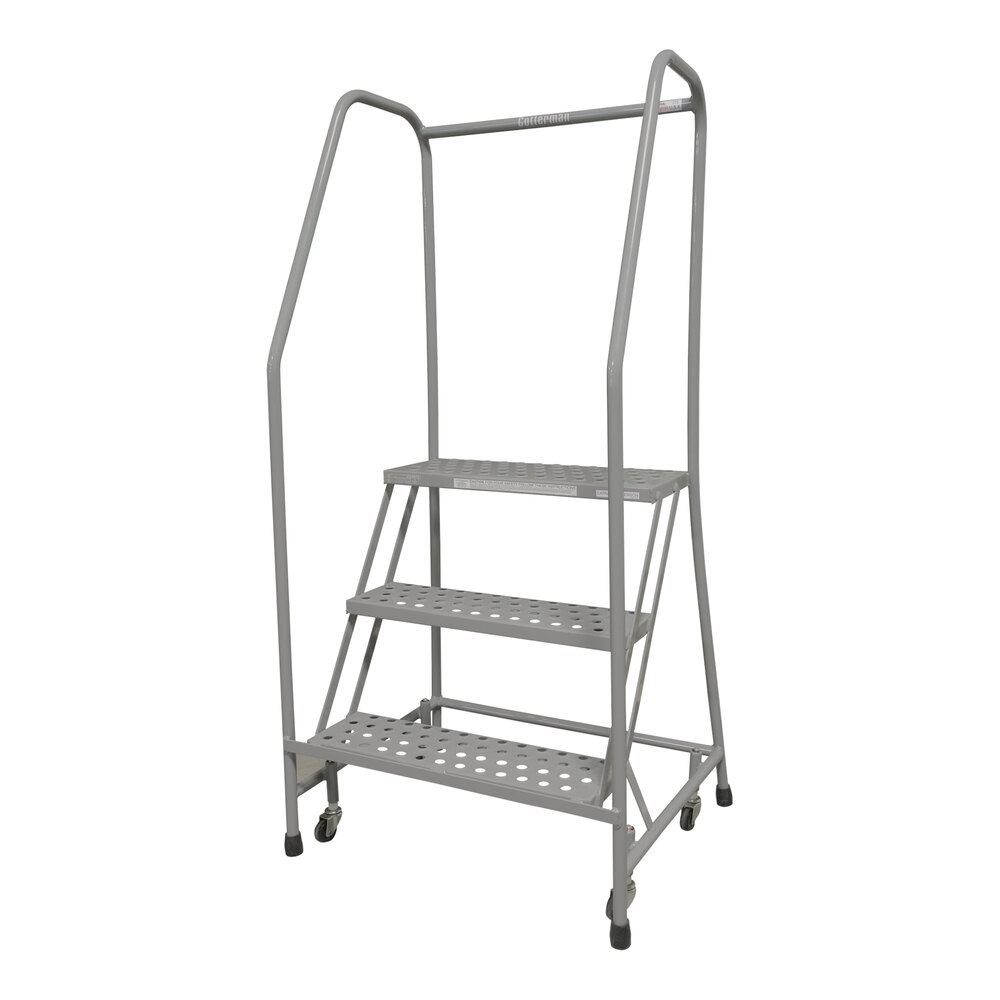 Cotterman Series 1000 16" x 10" x 60" 3-Step Gray Powder-Coated Steel ...