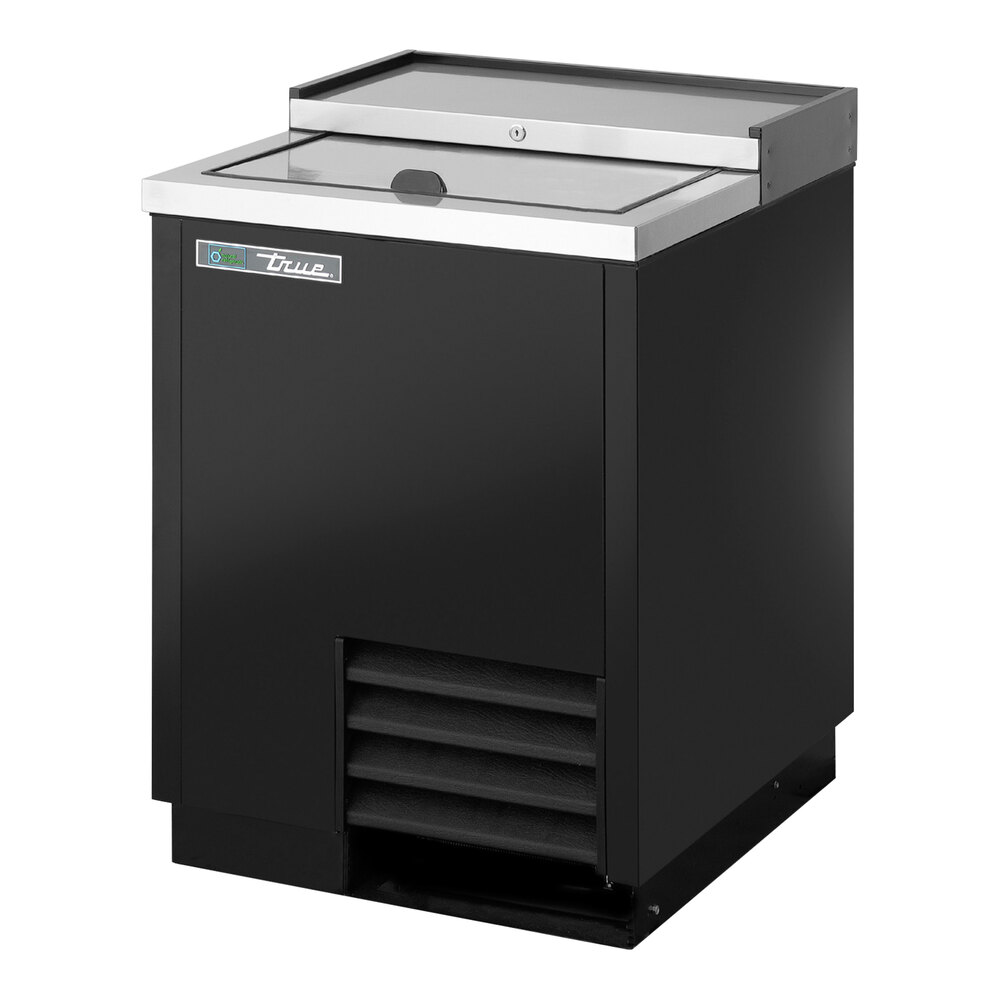 True TD-24-7-HC 24 1/2" Black Horizontal Bottle Cooler