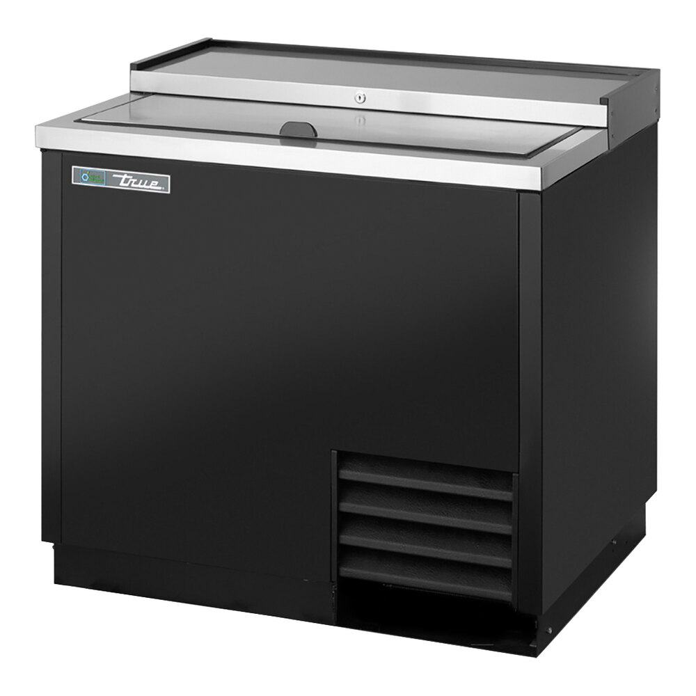 True TD-36-12-HC 36 5/8" Black Horizontal Bottle Cooler