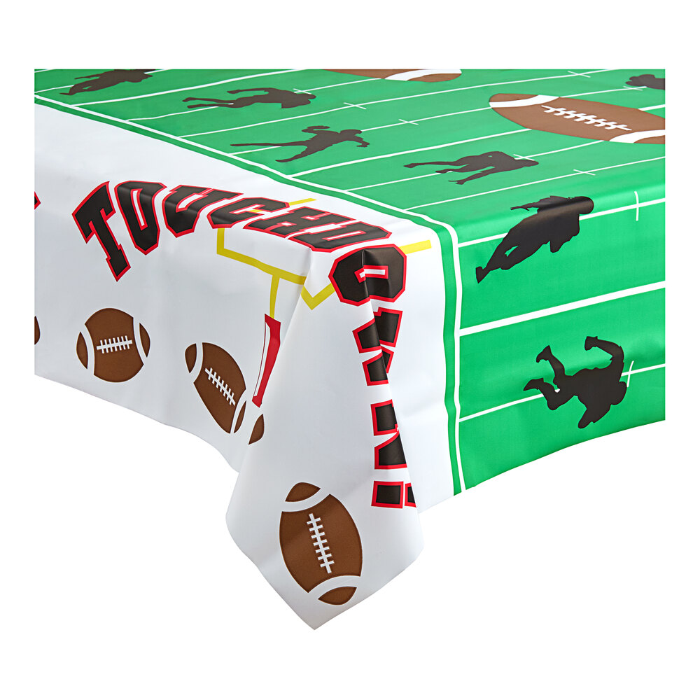 Table Mate 54" x 108" Touchdown Plastic Table Cover - 24/Case