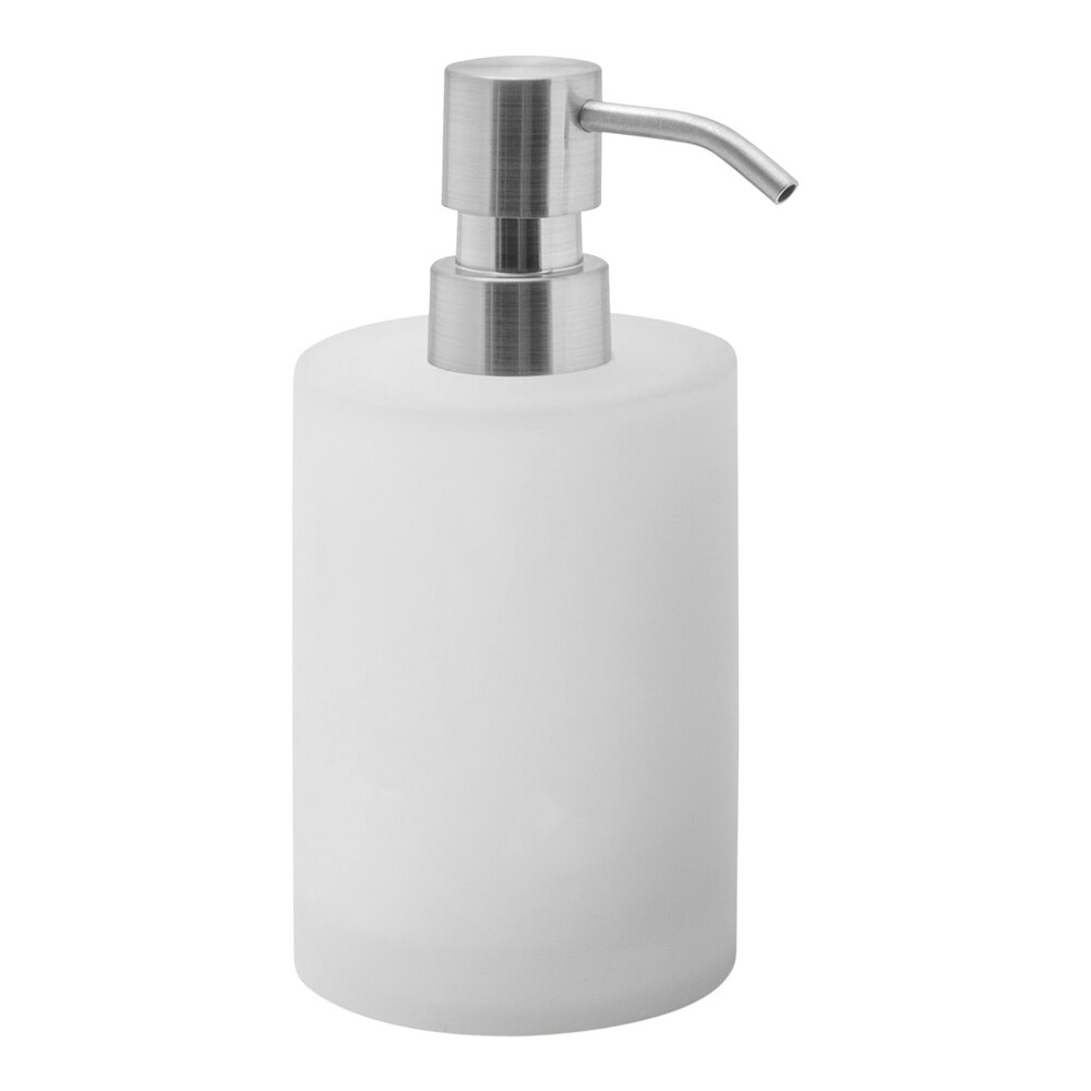room360 Nassau 10 oz. Ice Soap Dispenser with Mirrored Stainless Pump ...