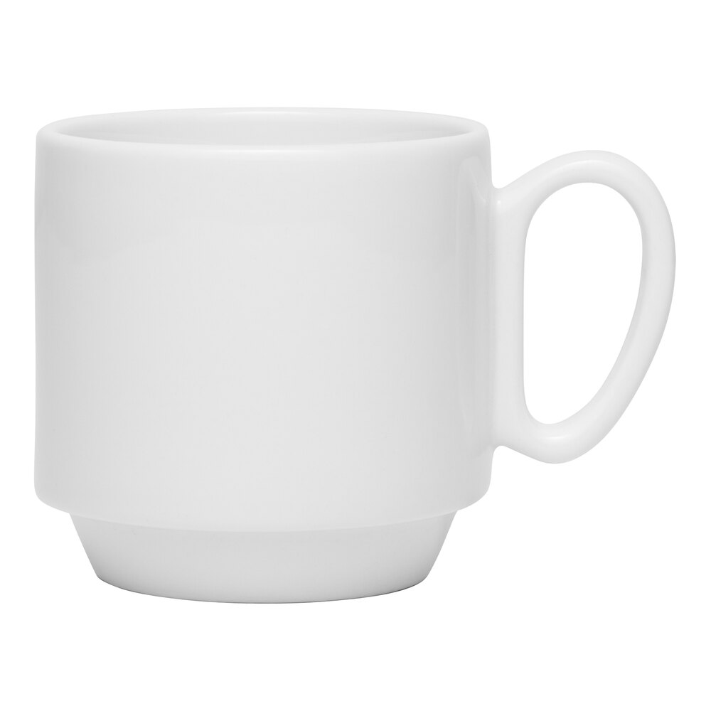 Libbey Ares 8 oz. White Porcelain Mug - 36/Case