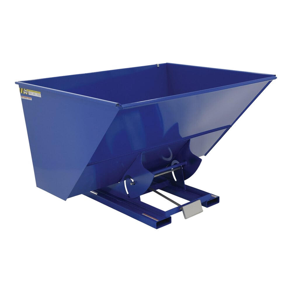 Vestil 3 Cubic Yard Heavy-Duty Self-Dumping Steel Forklift Hopper D-300 ...