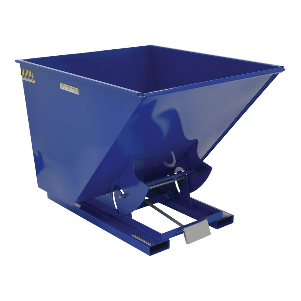 Vestil 2 Cubic Yard Heavy-Duty Self-Dumping Steel Forklift Hopper D-200 ...