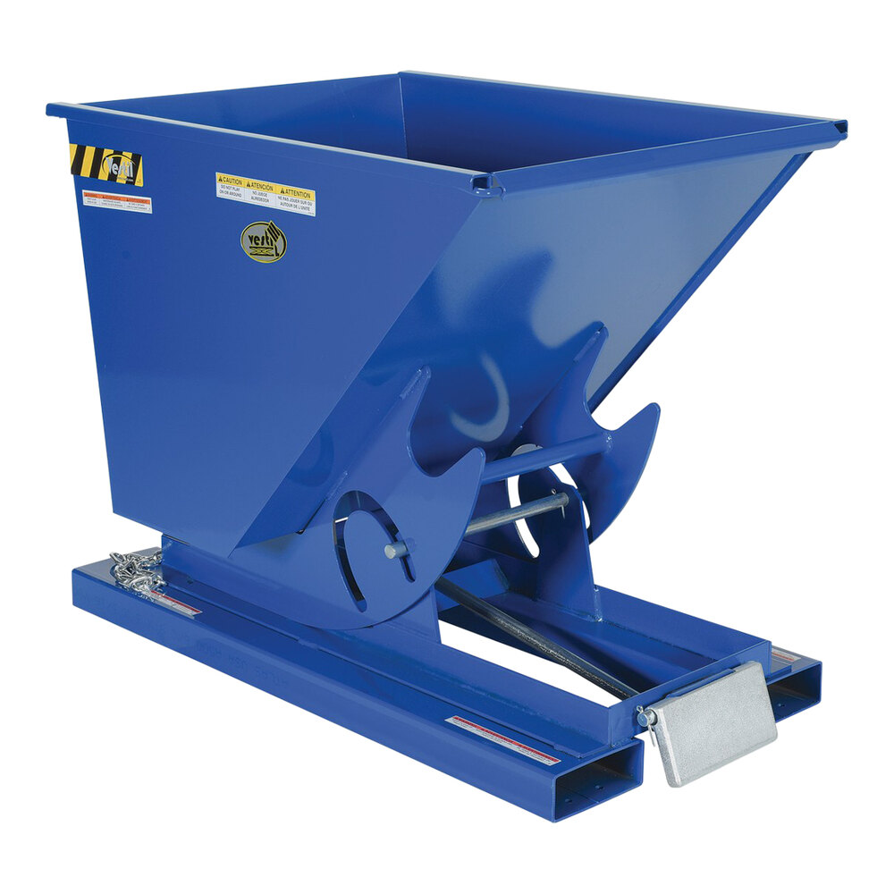 Vestil 0.50 Cubic Yard Medium-Duty Self-Dumping Steel Forklift Hopper D ...