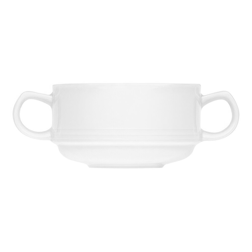 Bauscher Dialog from BauscherHepp 9.5 oz. Bright White Embossed Round ...
