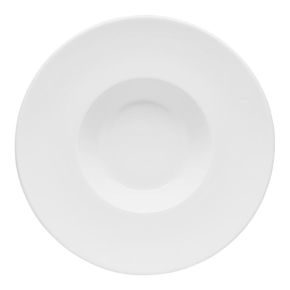 Bauscher Maitre from BauscherHepp 10 15/16" Bright White Round Wide Rim ...
