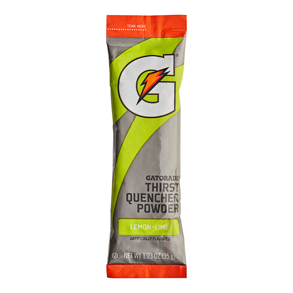 Gatorade Thirst Quencher Lemon Lime Sports Drink Powder Single Serve ...