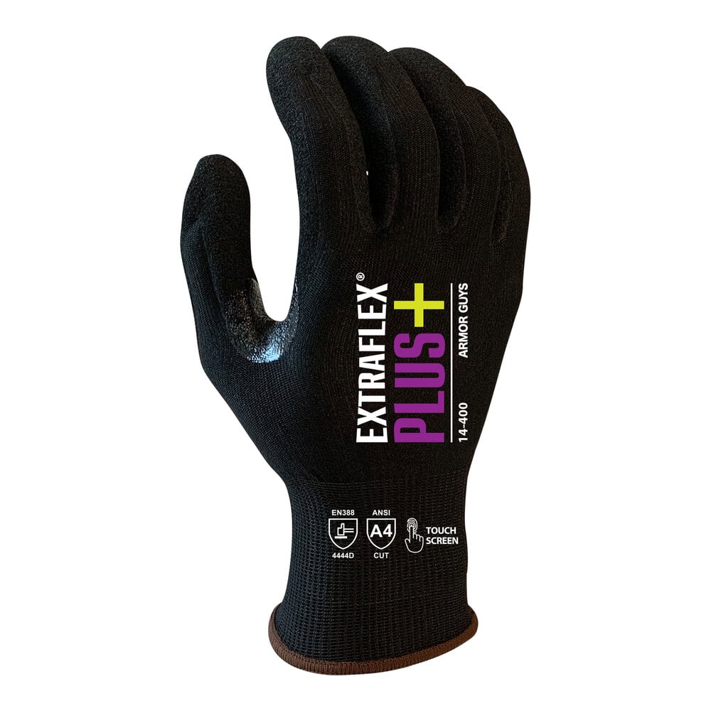 Armor Guys Extraflex Plus 14-400-XL Black 18 Gauge A4 HCT Microfoam ...