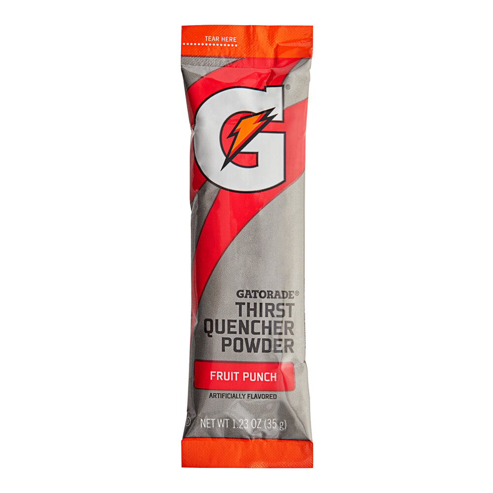 Gatorade Thirst Quencher Fruit Punch Sports Drink Powder Single Serve ...