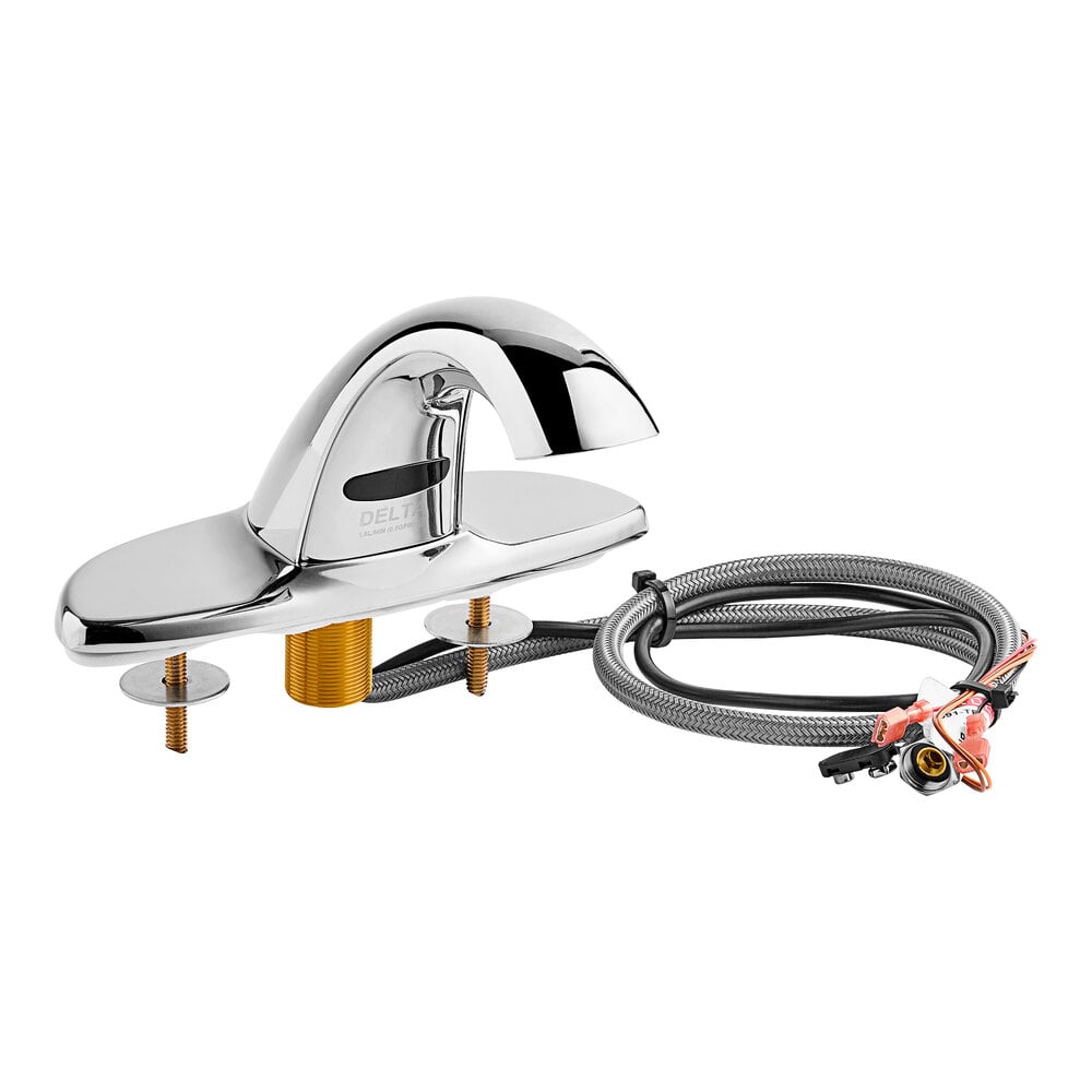Delta Faucet 591-TFLGHGMHDF Deck Mount Electronic Lavatory Touchless ...