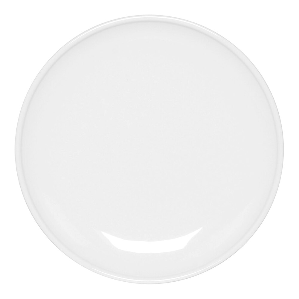 Front of the House Bevel 7 1/2" White Round Porcelain Plate - 6/Case