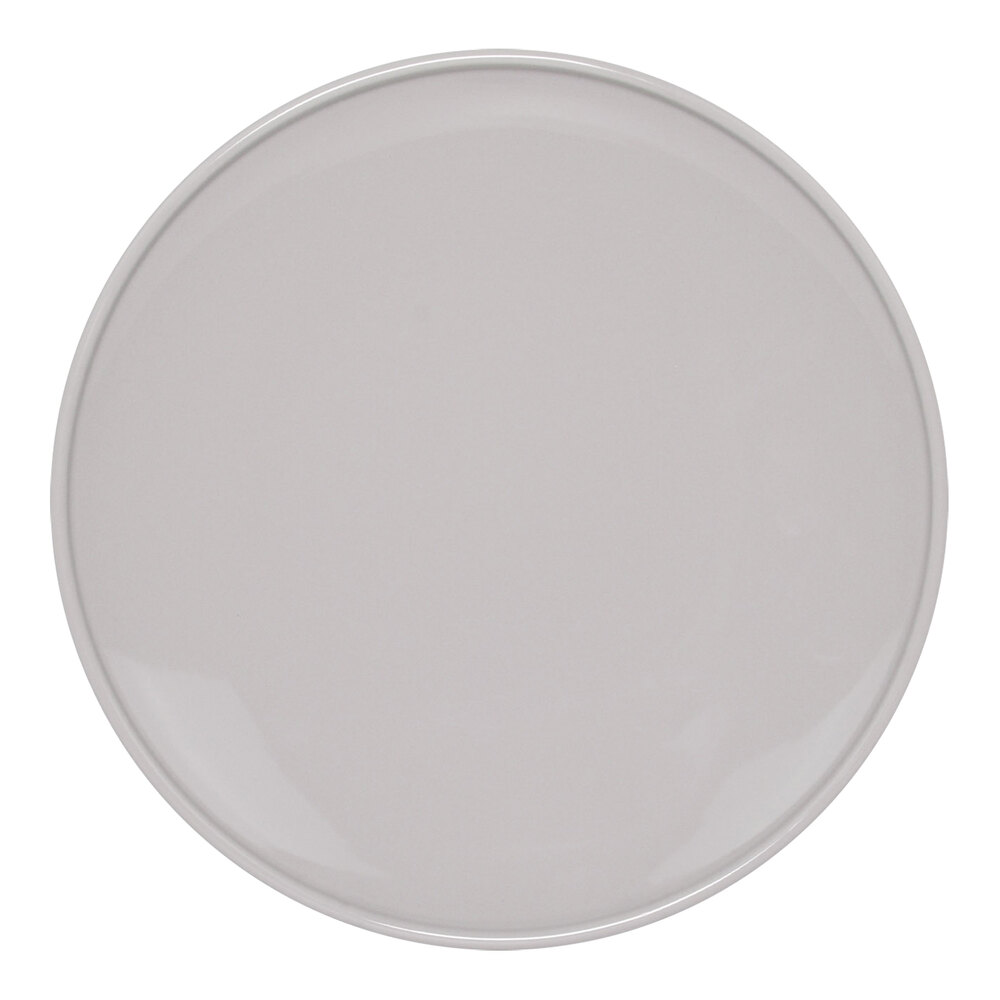Front of the House Bevel 11" Stone Round Porcelain Plate - 4/Case