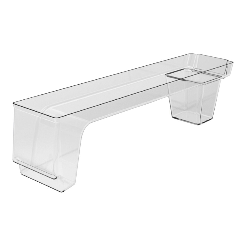 Borray Manufacturer Inc. 27 1/2" x 6 1/8" x 7 5/16" Clear Molded ...