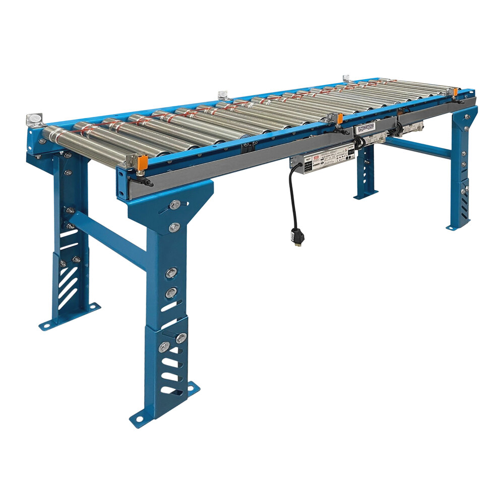 Lavex Industrial 24" x 5' 24V Powered Roller Conveyor with 3 Roller ...