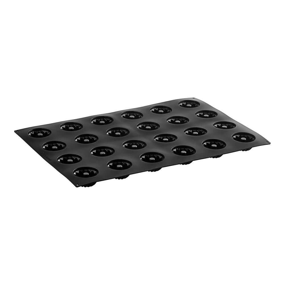 Pavoni Pavoflex 24 Compartment Gugelhupf Silicone Baking Mold PX014 - 2 3/4" x 1 5/16" Cavities