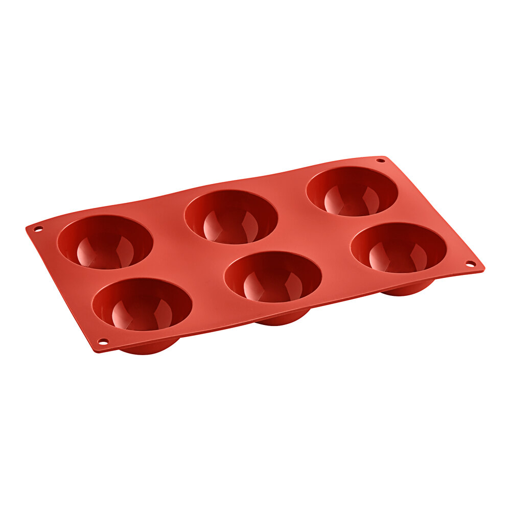 Pavoni Formaflex 6 Compartment Round Silicone Baking Mold FR001 - 2 3/4 ...
