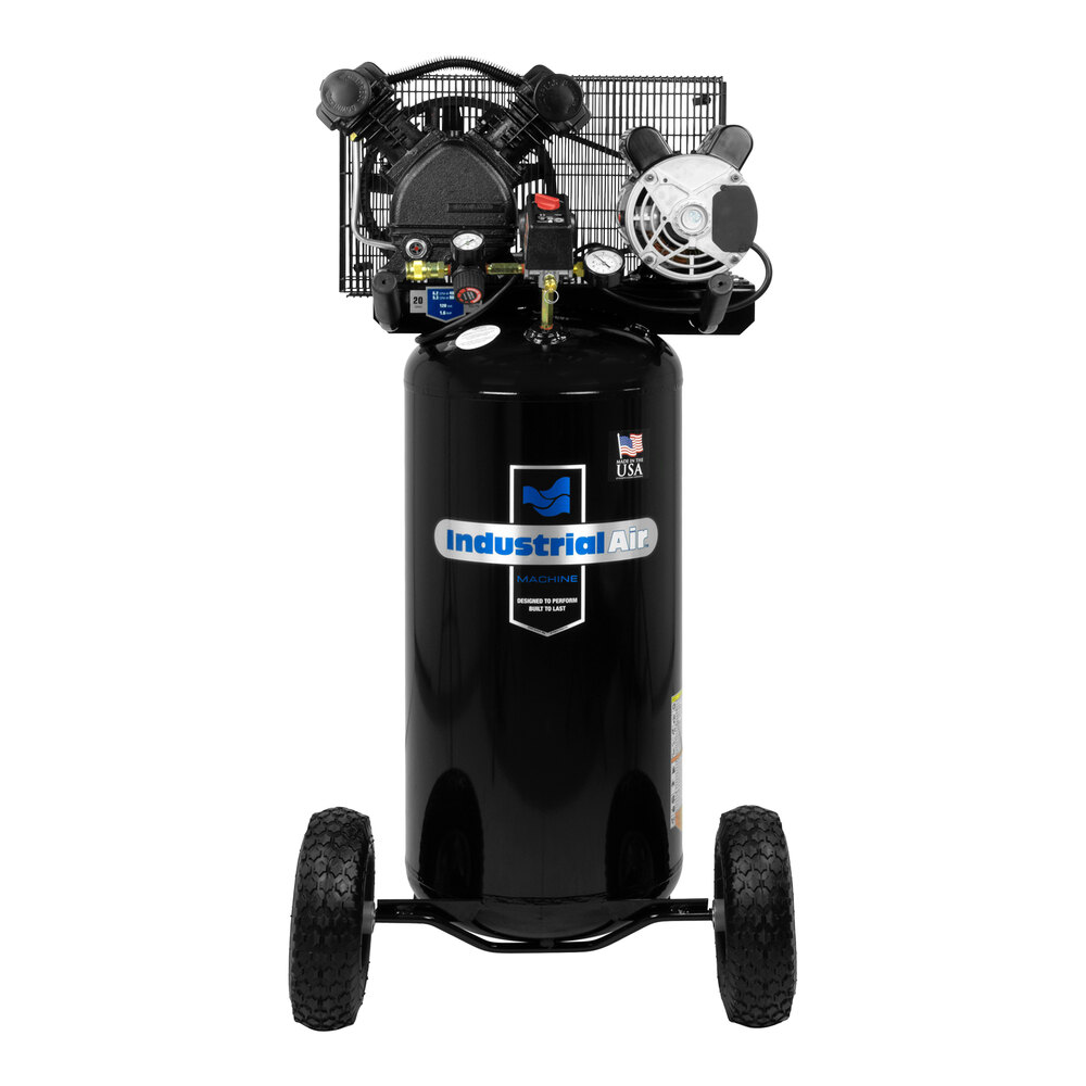 Industrial Air 20 Gallon Portable Vertical Cast Iron Single-Stage Air ...