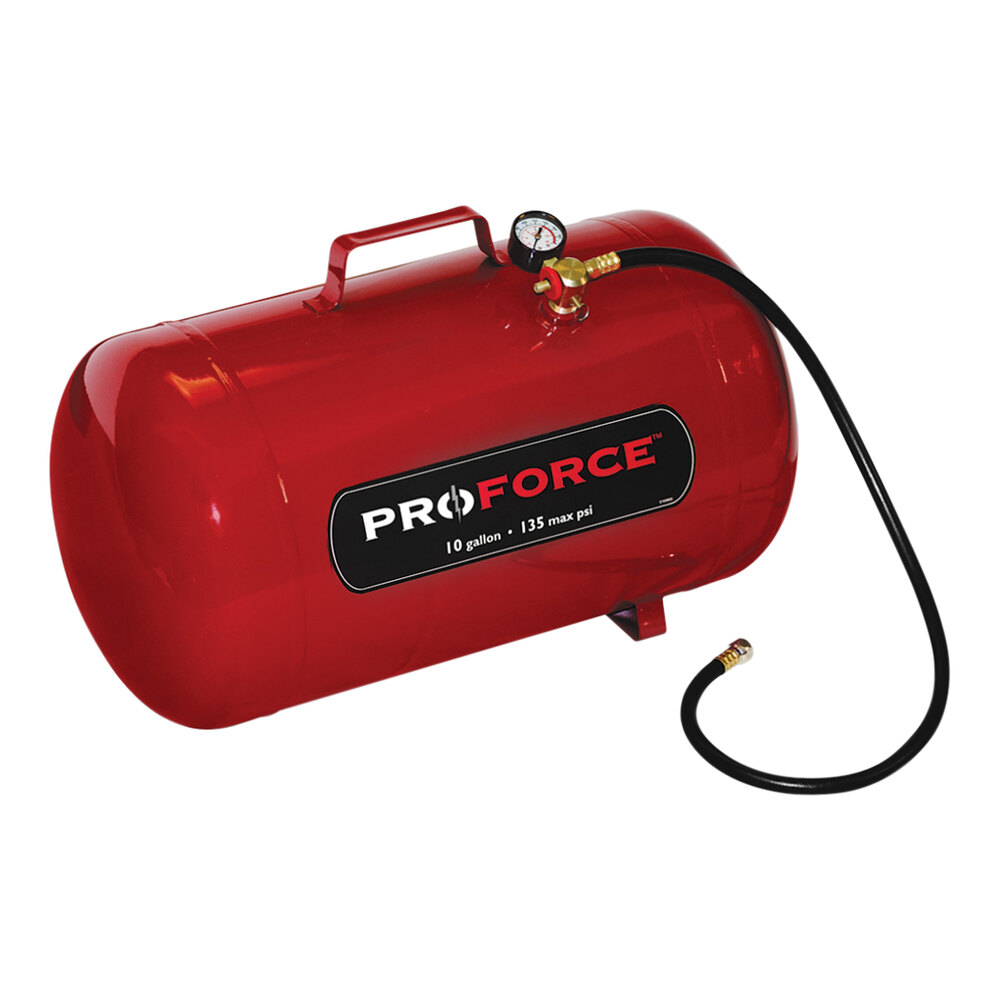 ProForce 10 Gallon Portable Horizontal Steel Air Carry Tank FT10