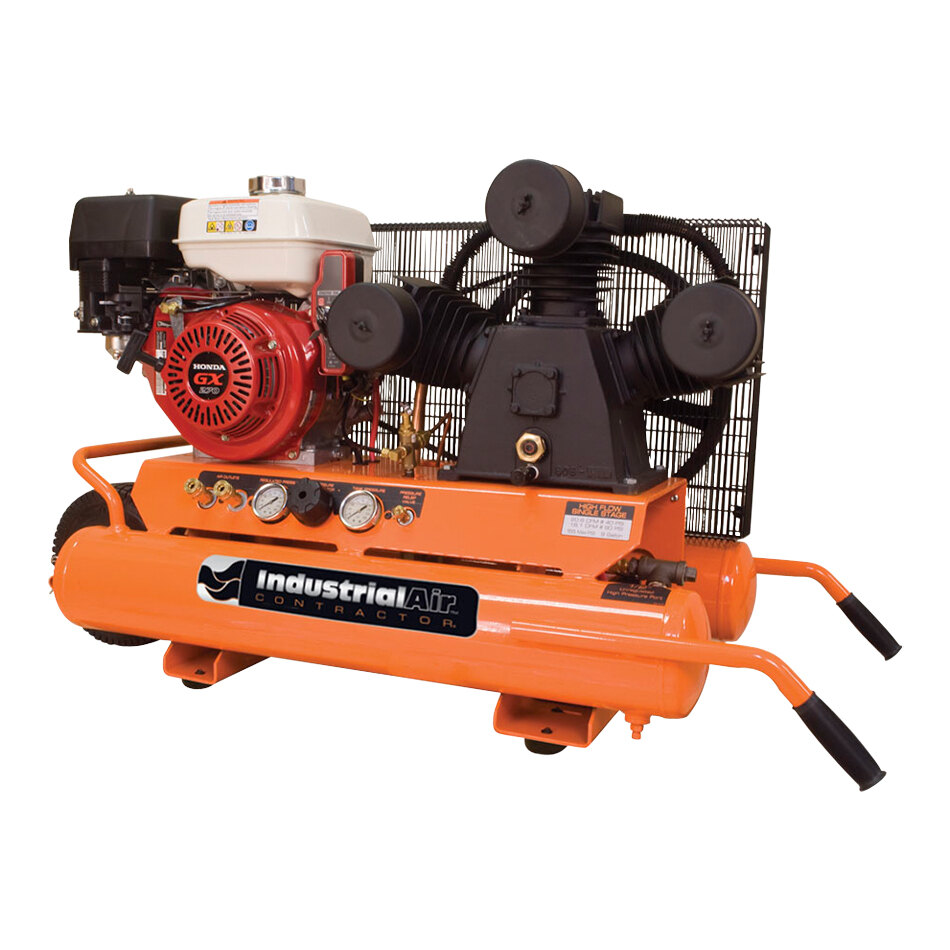Industrial Air Contractor 8 Gallon Portable Steel Gas-Powered Single ...