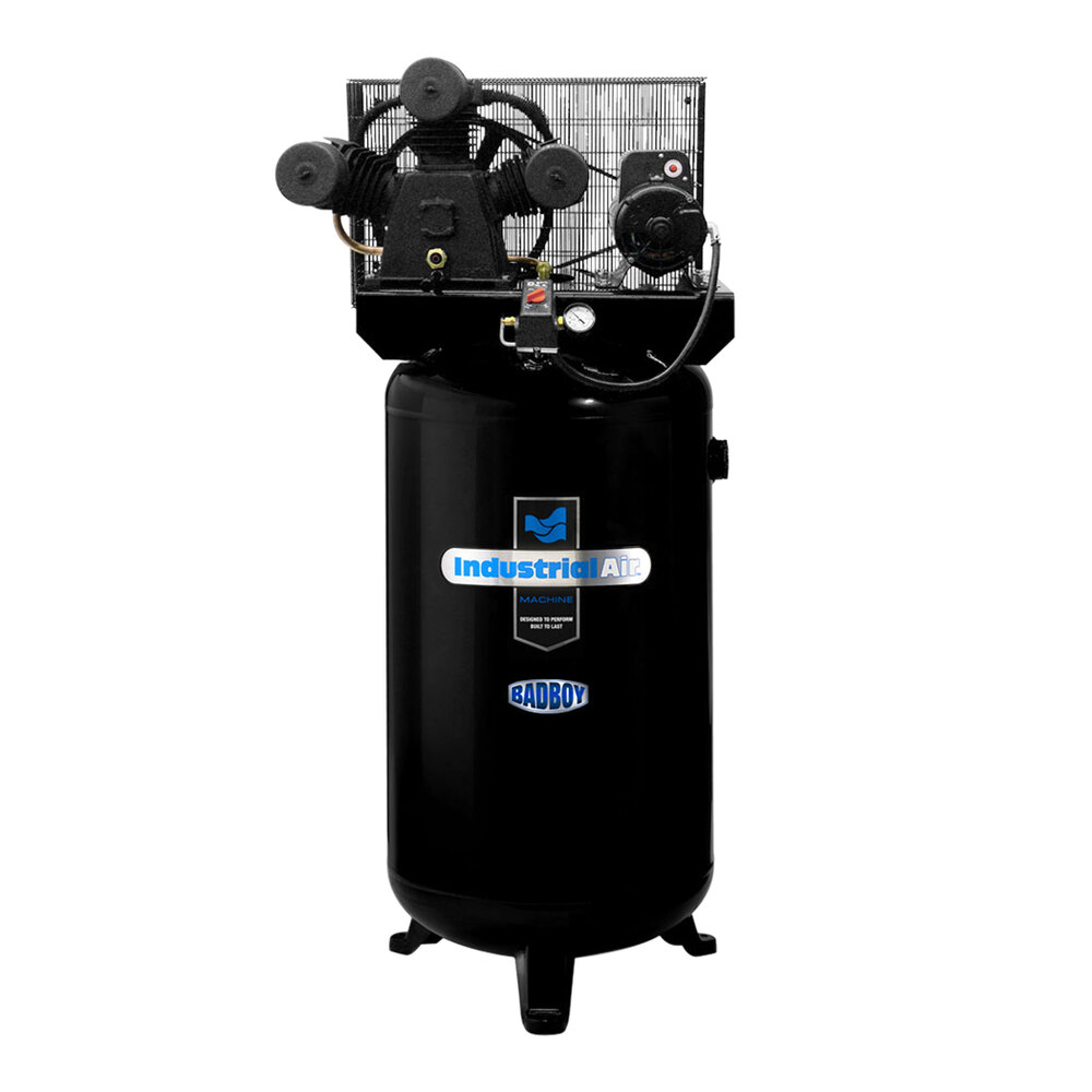 Industrial Air 80 Gallon Stationary Vertical Steel Air Compressor with ...