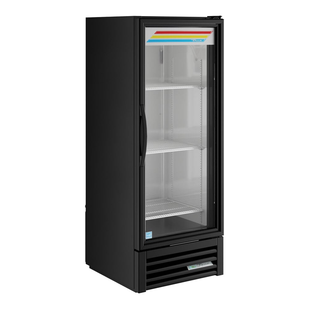 True GDM-12-HC~TSL01 24 7/8" Black Refrigerated Glass Door Merchandiser ...
