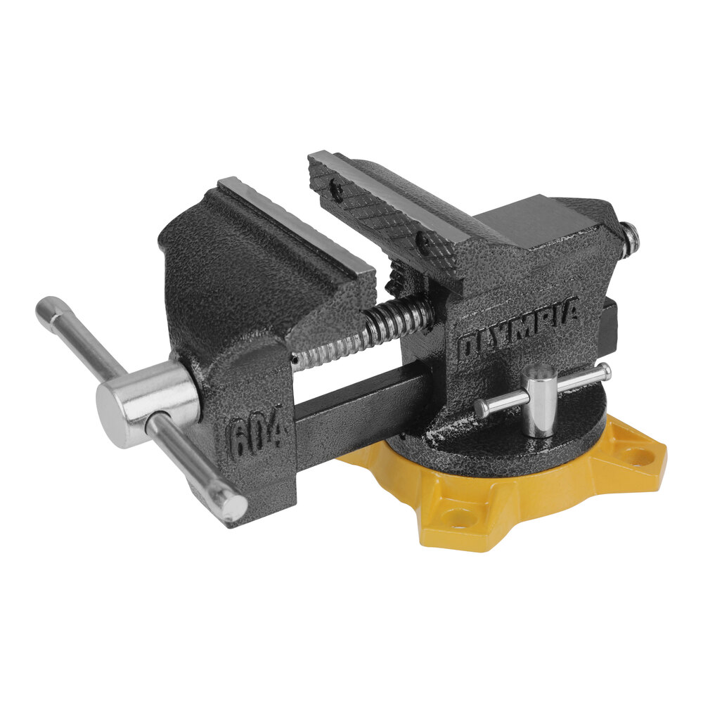 Olympia Tools 4" Bench Vise with Swivel Base 38-604