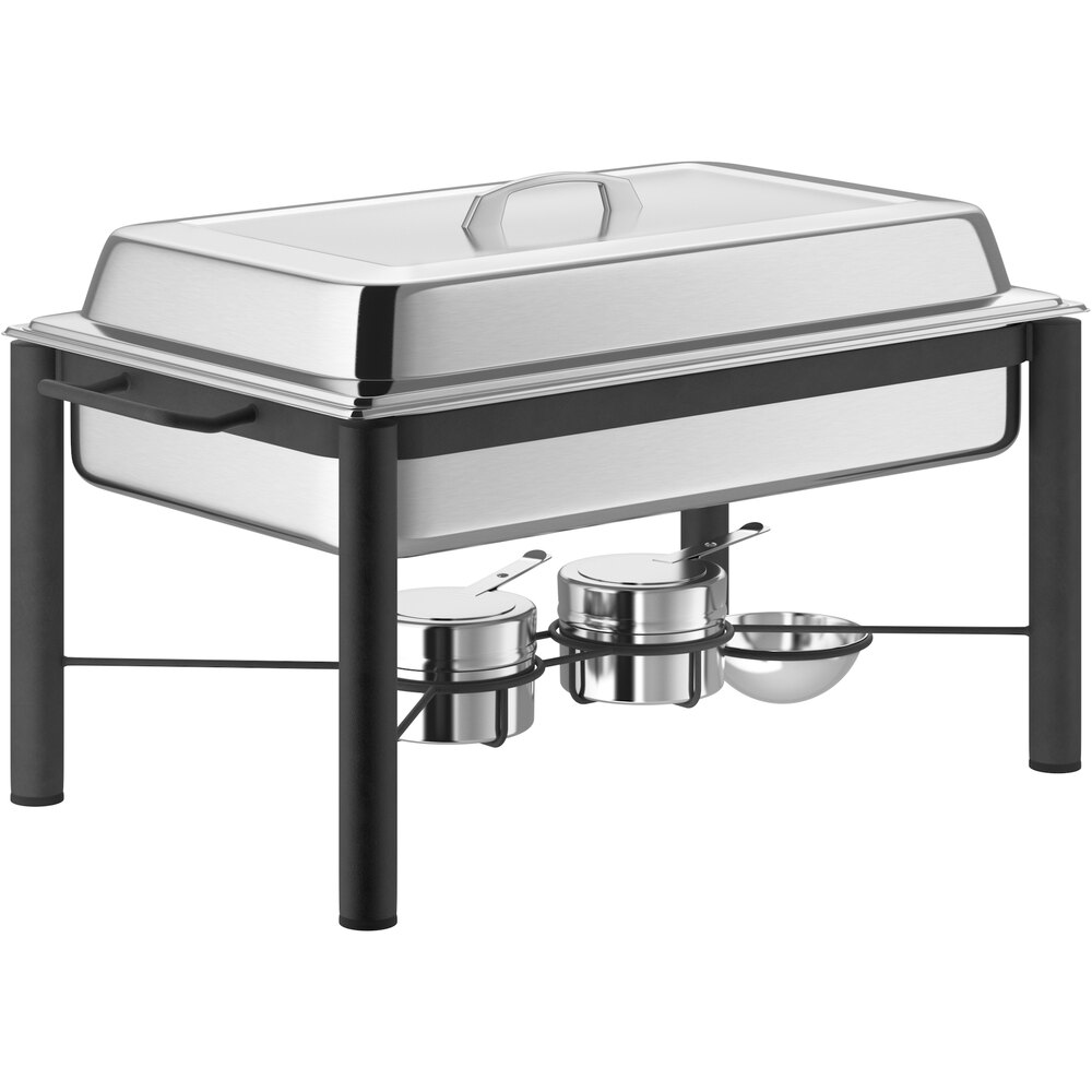 Acopa 8 Qt. Full Size Wrought Iron Pillar Chafer Kit with Stainless ...