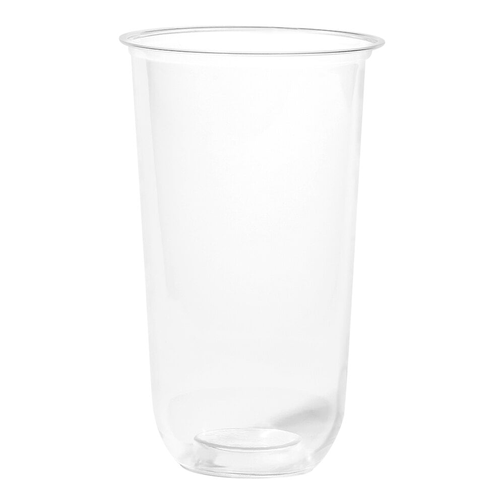 Tossware Natural 24 oz. Customizable Plant-Based PLA Plastic Rounded ...