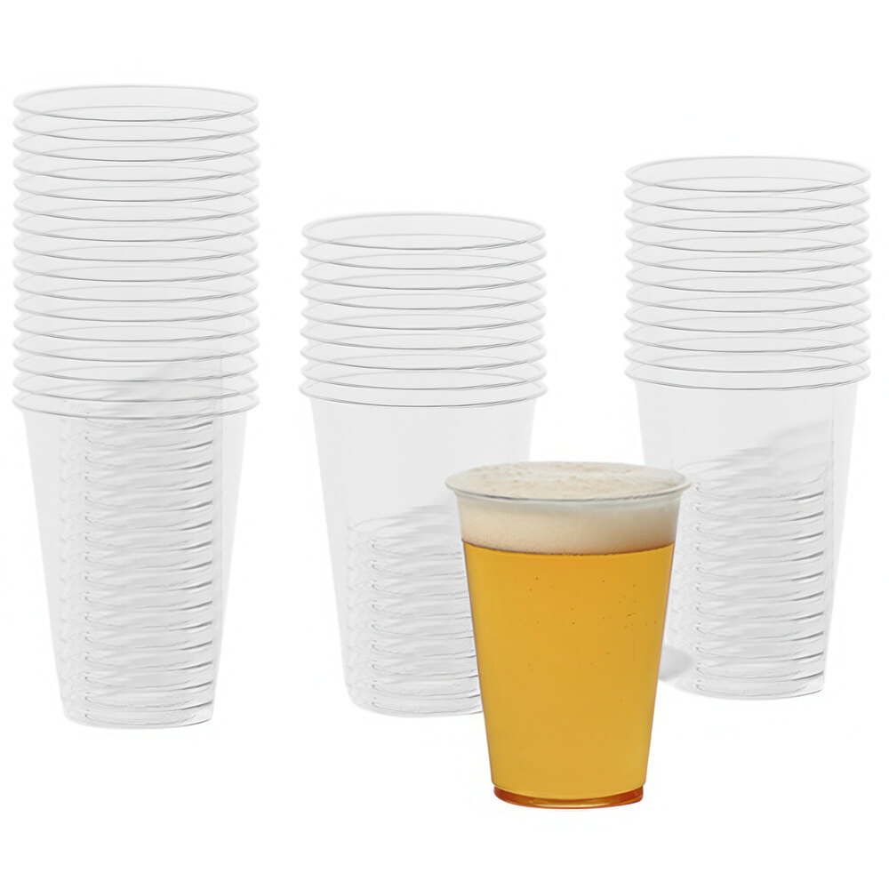 Tossware Natural 16 oz. Plant-Based PLA Plastic Arena Cold Cup - 1000/Case