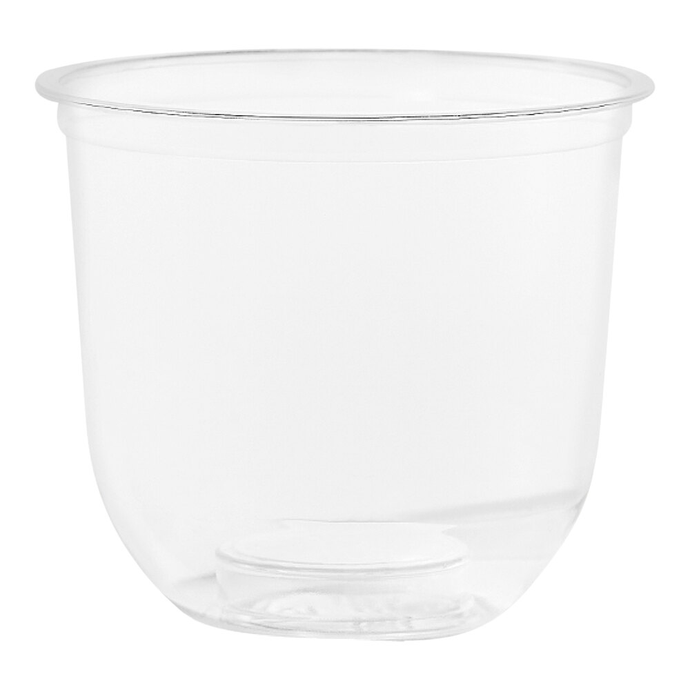 Tossware Natural 12 oz. Customizable Plant-Based PLA Plastic Rounded ...