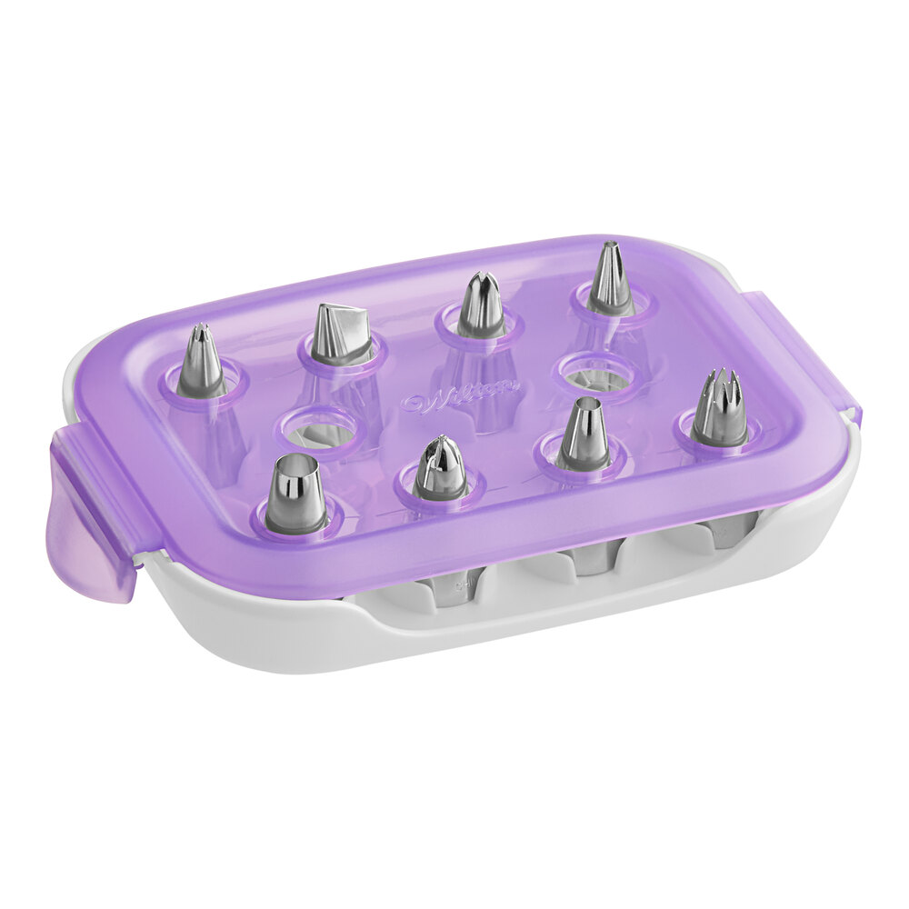 Wilton 9-Piece Stainless Steel Piping Tip Starter Decorating Set 191001632