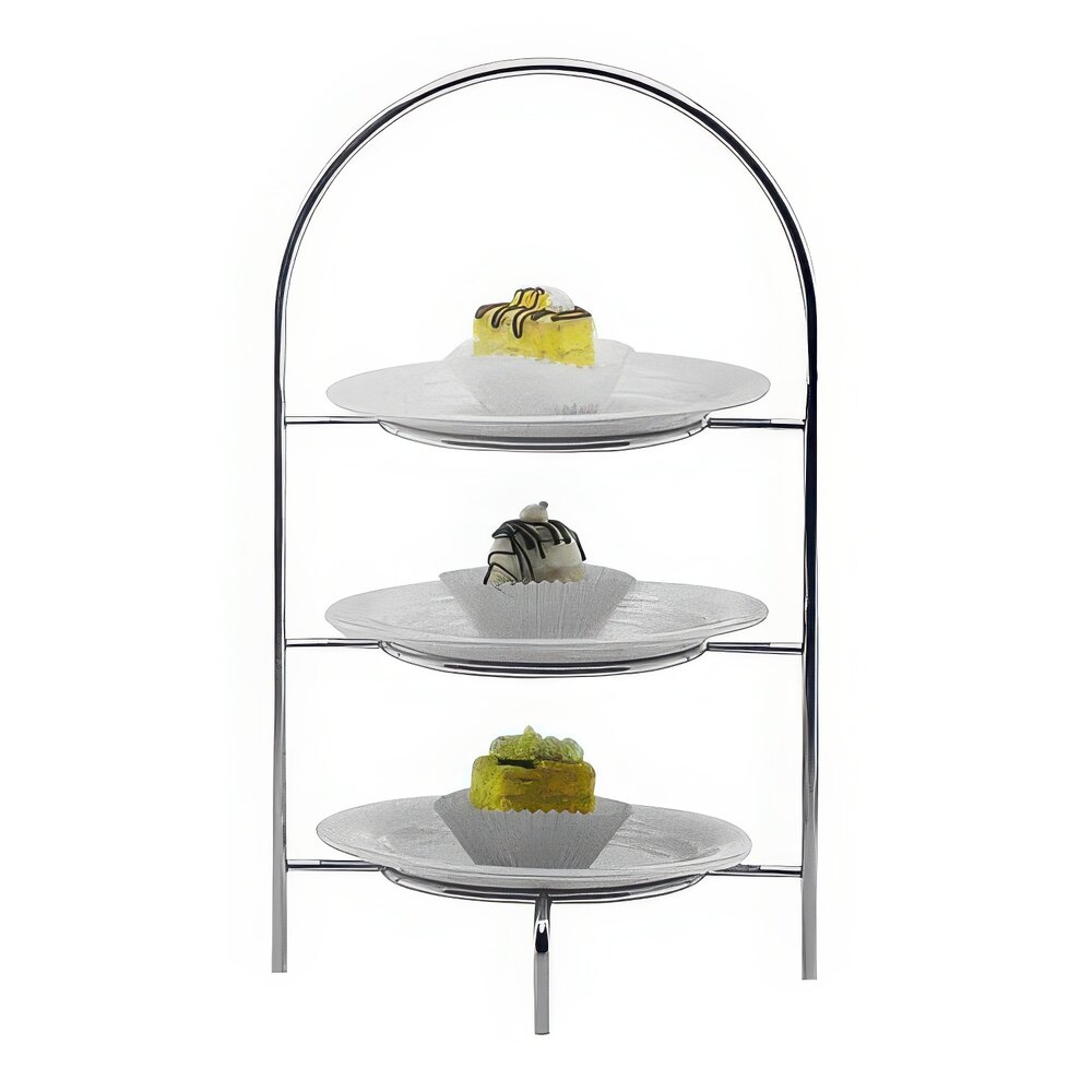 Hepp Neutral from BauscherHepp 9 5/8" x 16 3/16" 3-Tier Silver Plated ...