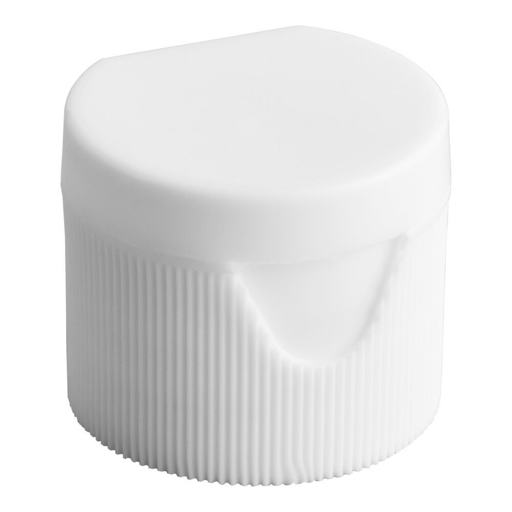 20/410 White Unlined Flip Top Lid - 100/Pack