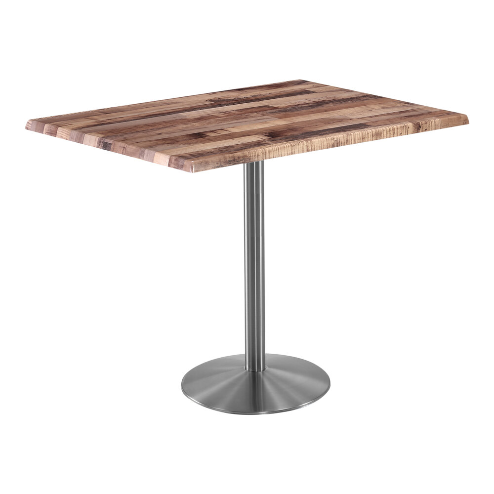Holland Bar Stool EnduroTop 30" x 48" Rectangular Rustic Indoor ...