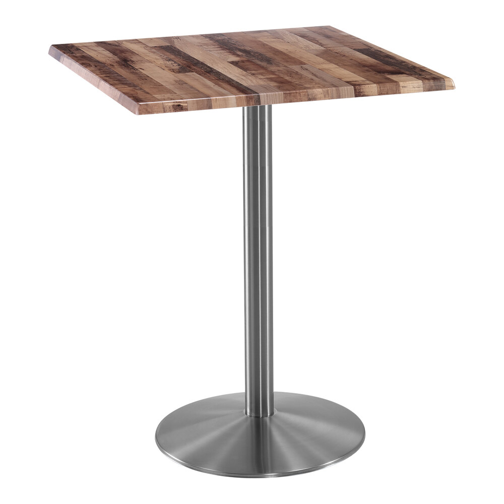 Holland Bar Stool EnduroTop 30" x 30" Square Rustic Indoor / Outdoor ...