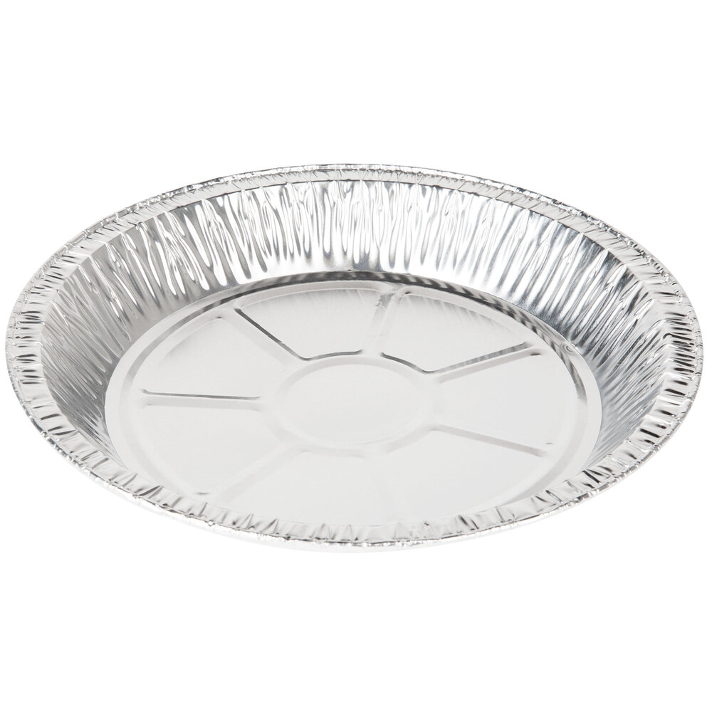 Baker's Lane 9 5/8" x 1 3/16" Deep Foil Pie Pan - 20/Pack