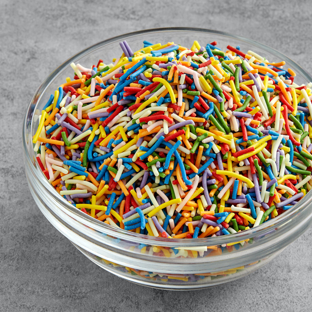 Supernatural Rainbow Crunchies All-Natural Sprinkles 25 lb.
