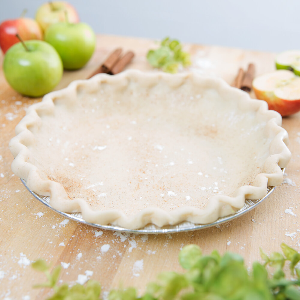 Baker's Lane 9 5/8" x 1 3/16" Deep Foil Pie Pan - 20/Pack