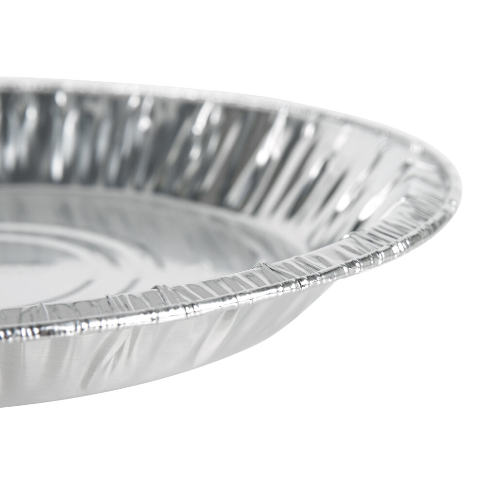 Baker's Lane 9 5/8" x 1 3/16" Deep Foil Pie Pan - 500/Case