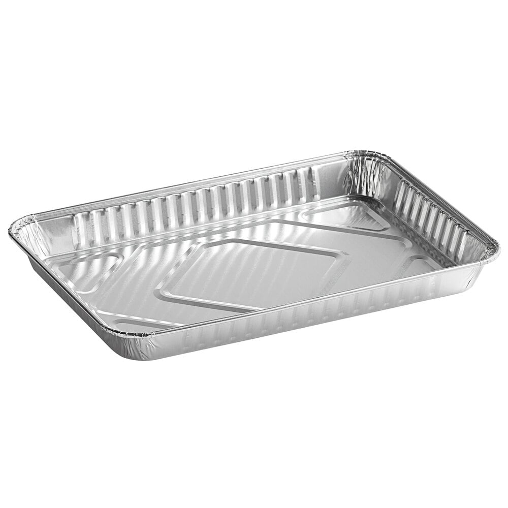 Baker's Lane 1/4 Sheet Foil Cake Pan - 100/Case
