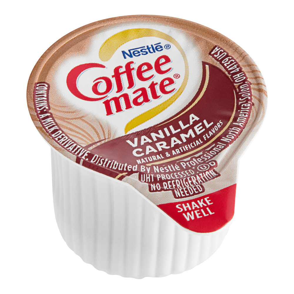 Nestle Coffee-Mate Vanilla Caramel Single Serve Non-Dairy Creamer - 180 ...