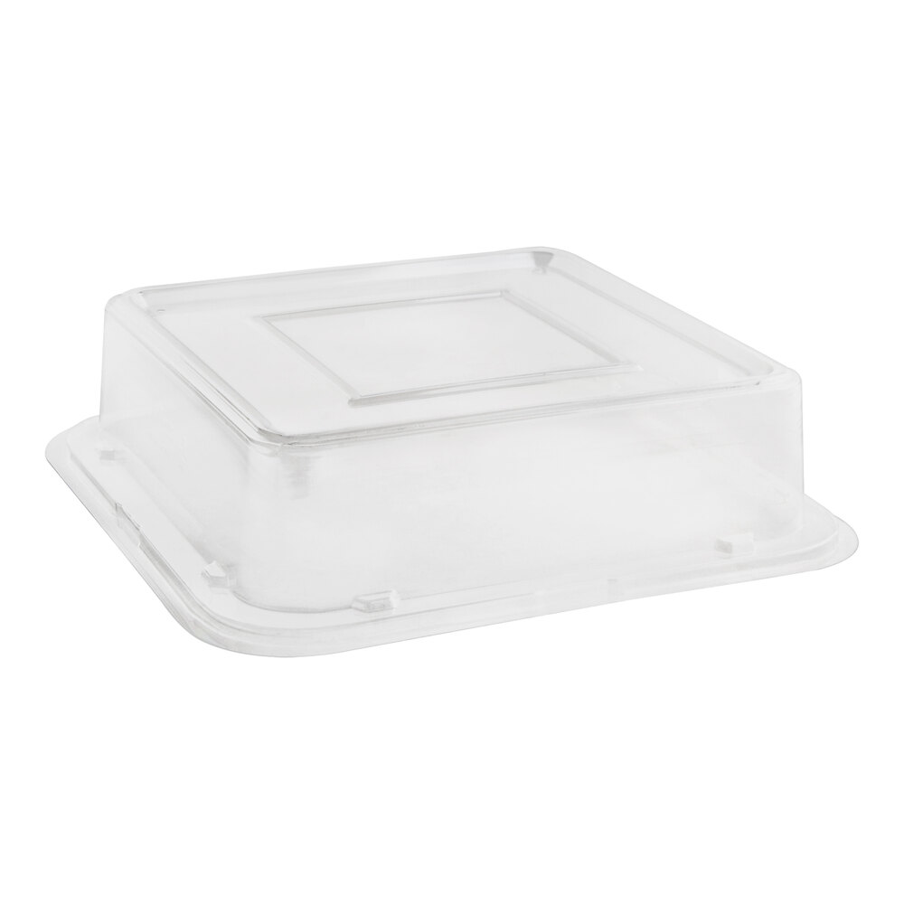 Front of the House Servewise 8" PET Plastic Square Plate Lid - 200/Case